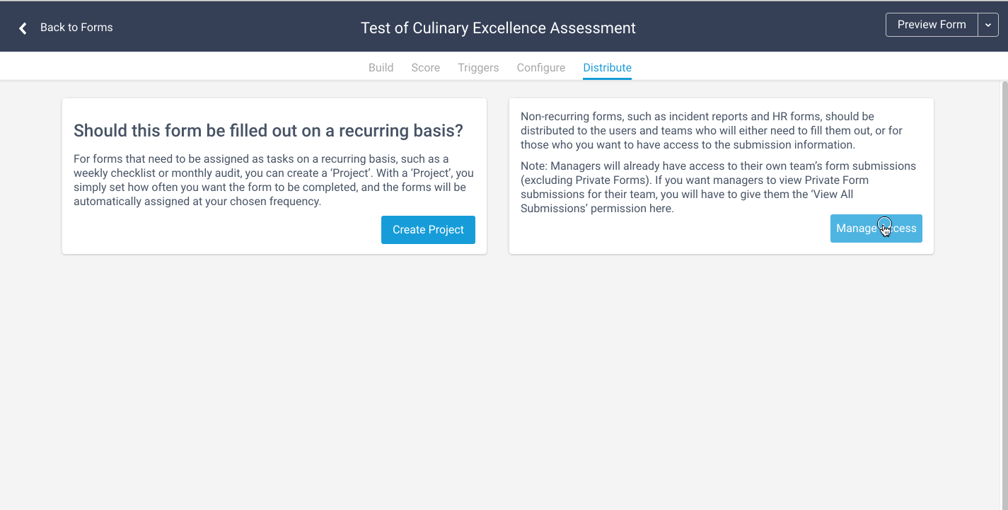 How to: Create a form (Admin) – Crunchtime Support Services