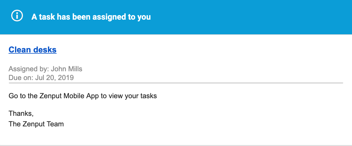 FAQ: Zenput Notifications – Crunchtime Support Services