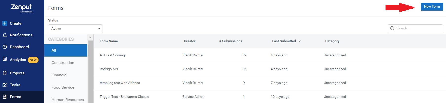 How to: Create a form (Admin) – Crunchtime Support Services
