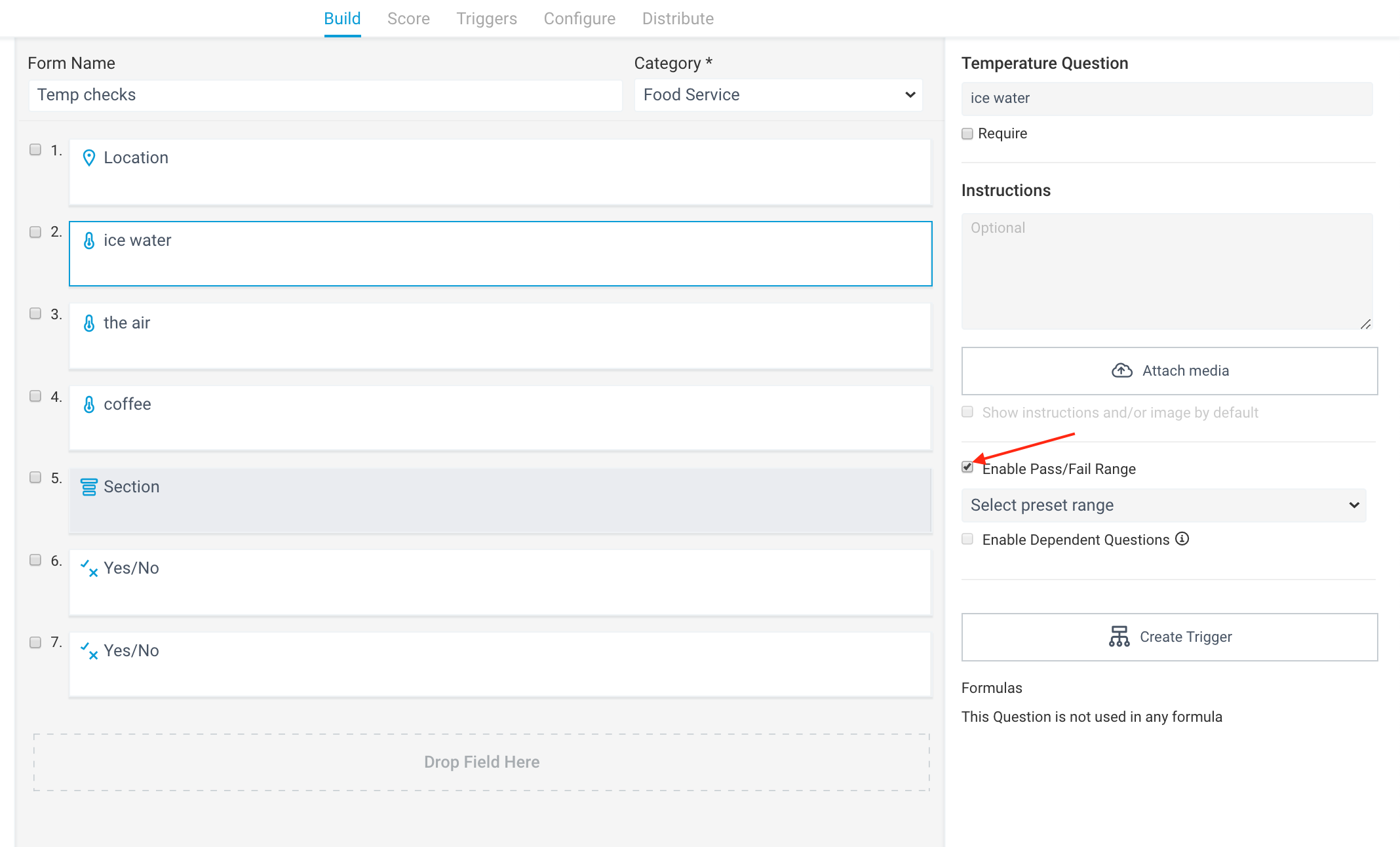 Adding dependent questions to a form (Admin) – Crunchtime Support Services