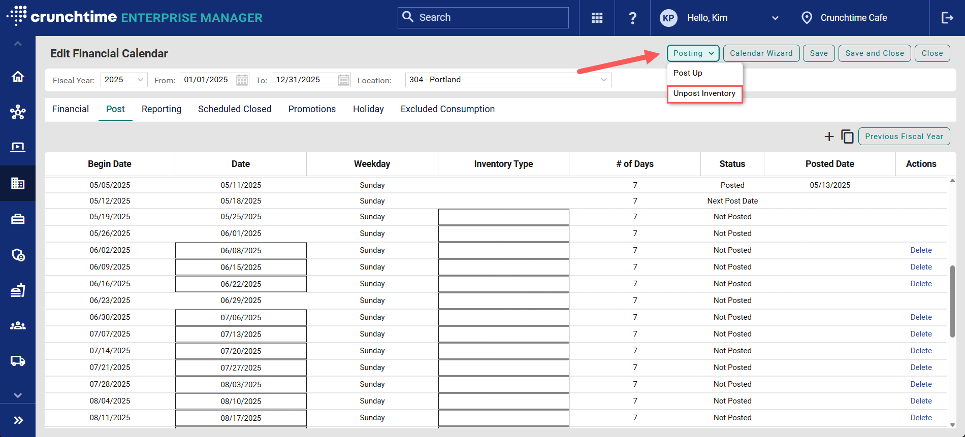 What's New in Inventory Management – Crunchtime Support Services